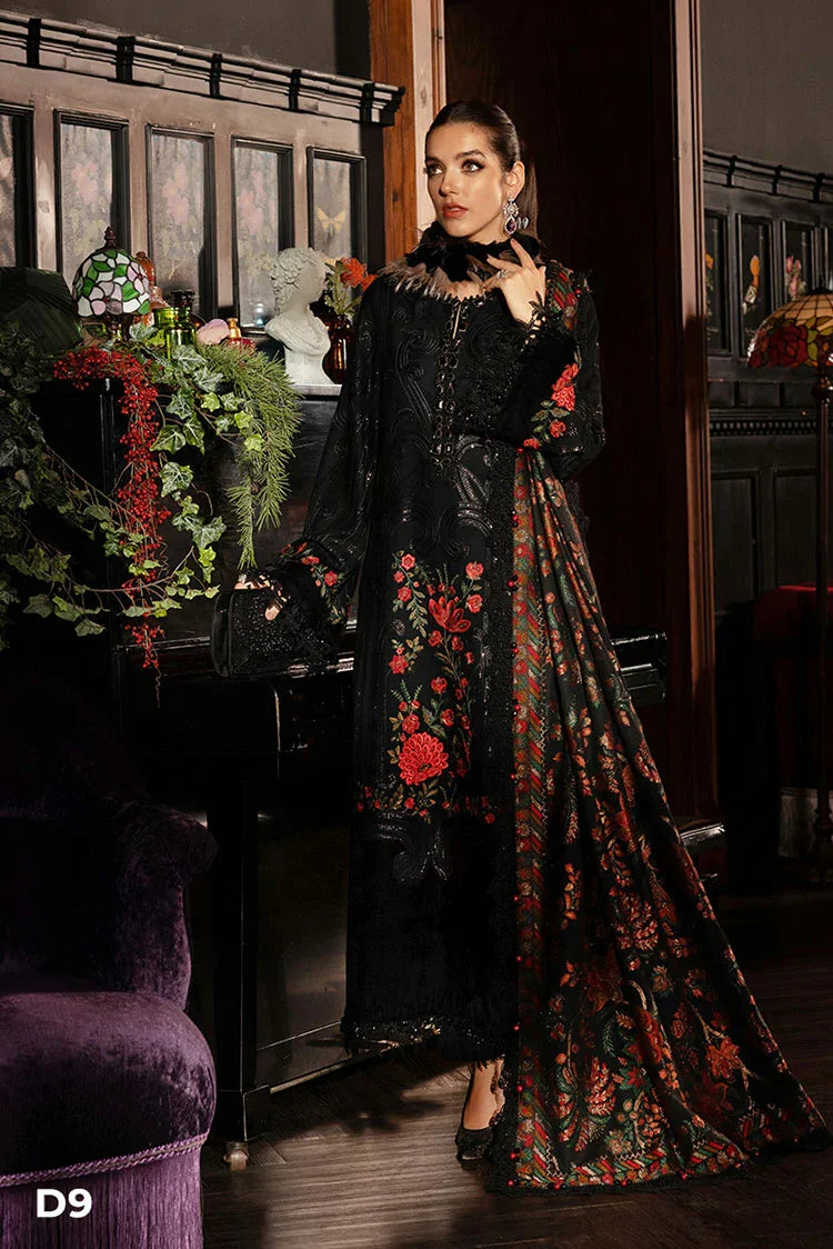 Maria B - Winter Luxe Linen Collection - WL-1309 - Unstitched – Raja ...