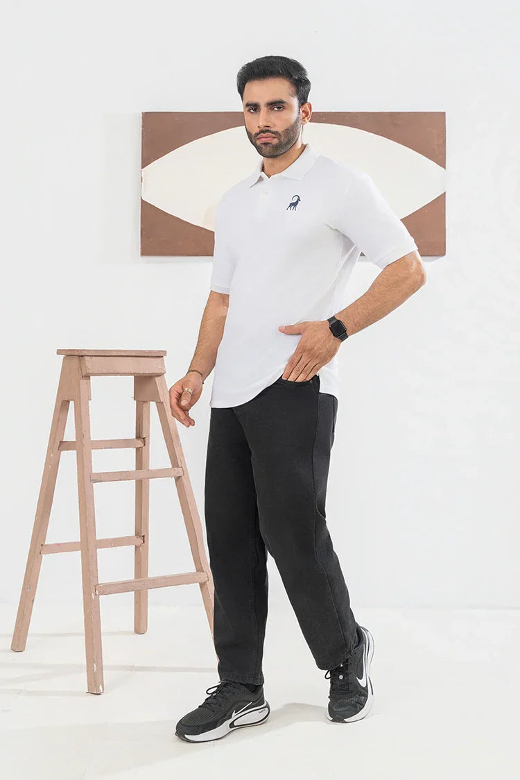 SA Pret - White Polo Shirt – Raja Sahib Intl